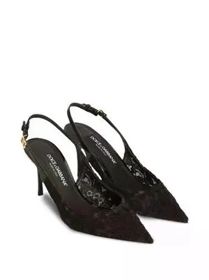Dolce & Gabbana Lace Slingback Pumps