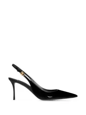 Dolce & Gabbana Patent Slingback Pumps - Black