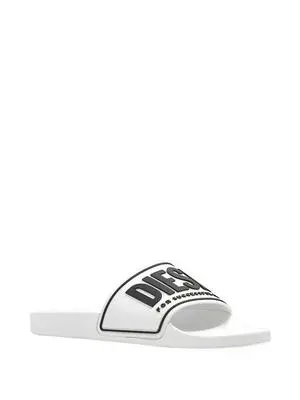 DIESEL® Logo Print Slides - White