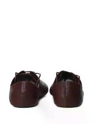 Loewe Pebble Soft Lace-up Nappa Calfskin Shoes - Red