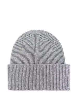 LISA YANG Ribbed Cashmere Beanie - Grey