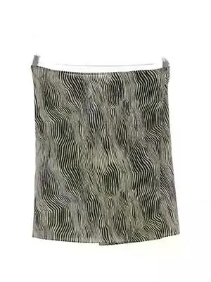 ST. AGNI Savannah Zebra-pattern Wrap Mini Skirt