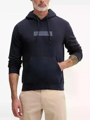 NAPAPIJRI Logo-patch Pouch-pocket Hoodie - Blue