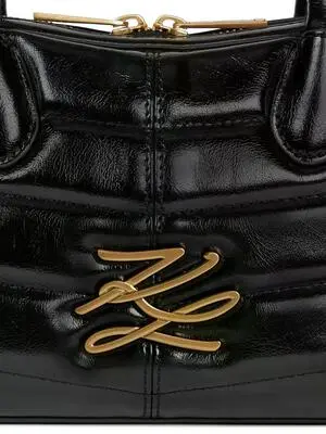 Karl Lagerfeld K/autograph Quilted Top Handle Bag