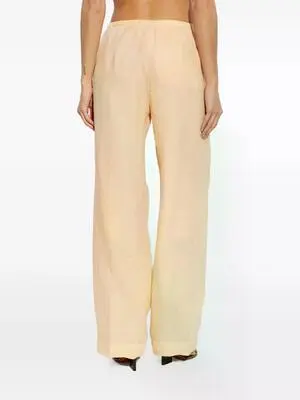 FORTE_FORTE Pleated-detail Linen Trousers - Neutrals