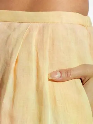 FORTE_FORTE Pleated-detail Linen Trousers - Neutrals