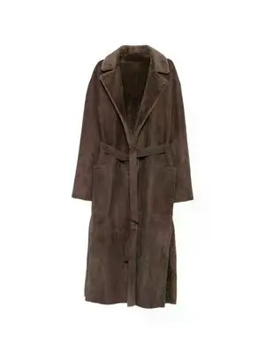 MANZONI 24 Belted Shearling Coat