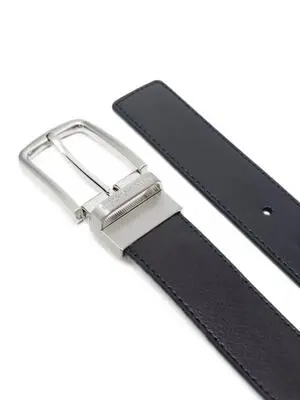Emporio Armani Logo Engraved Buckle Belt