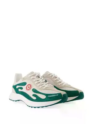 Casablanca White & Green Stade Sneakers - Neutrals