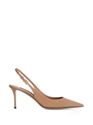 Dolce & Gabbana Patent Slingback Pumps - Neutrals