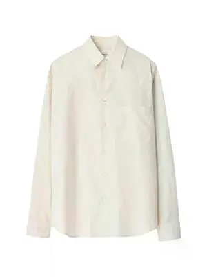 LEMAIRE Regular Shirt In Washed Cotton Silk - Neutrals