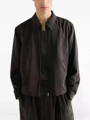 LEMAIRE Light Zipped Blouson In Dry Silk