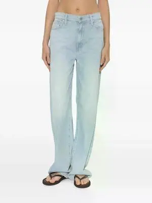 MOTHER High-waisted Wide-leg Jeans