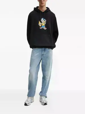 VANS Graphic-print Cotton Hoodie - Black
