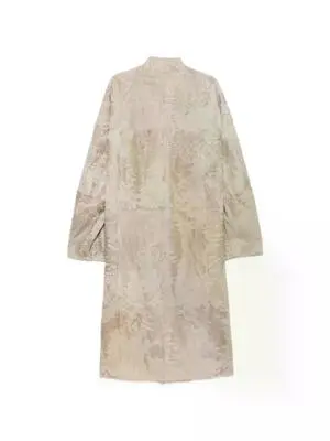 LISKA Buttoned Belted Coat - Neutrals