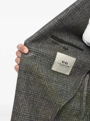 Corneliani District Check Peak-lapel Blazer
