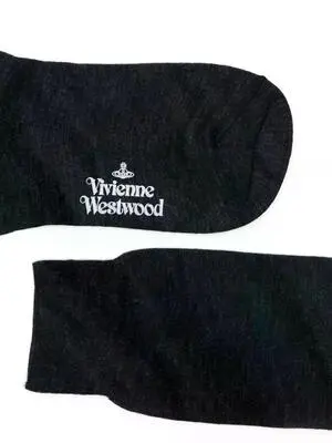 VIVIENNE WESTWOOD Orb-embroidered Calf-length Socks