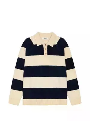 LES DEUX Striped Long-sleeve Sweater