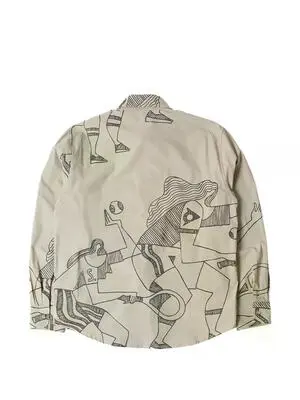 PARRA Pen-drawing Button-up Shirt