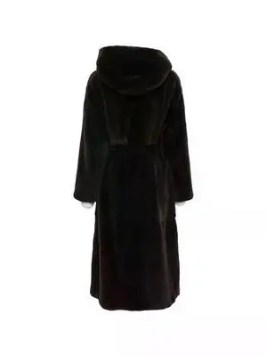 LISKA Hooded Belted Coat