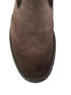 DOUCAL'S Brogue Detail Chelsea Boots