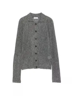 Brunello Cucinelli Ribbed-knit Button-up Cardigan - Grey