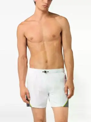 PLEIN SPORT Logo-print Panelled Swim Shorts