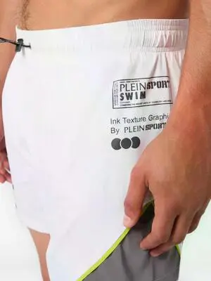 PLEIN SPORT Logo-print Panelled Swim Shorts