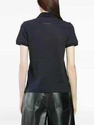 MAISON MARGIELA Logo Print Piqué Polo Shirt