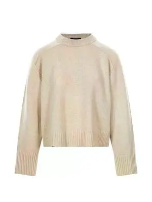 Soeur Slit-cuff Ribbed-trim Sweater - Neutrals