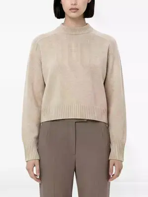 Soeur Slit-cuff Ribbed-trim Sweater