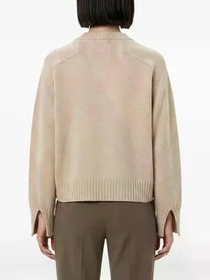 Soeur Slit-cuff Ribbed-trim Sweater
