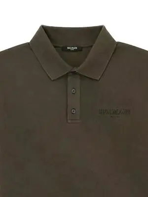 Balmain Logo-embroidered Short-sleeve Polo Shirt