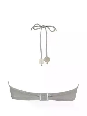 ERES Bead-embellished Ruched Bikini Top