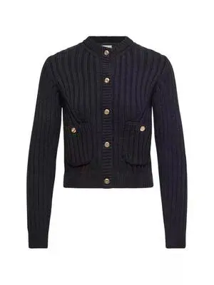 Moncler Cotton Padded Cardigan - Black