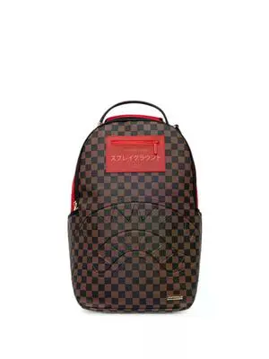 SPRAYGROUND Check-pattern Shark-mouth Backpack