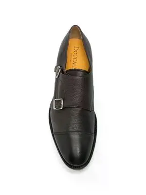 DOUCAL'S Grained-leather Monk Shoes