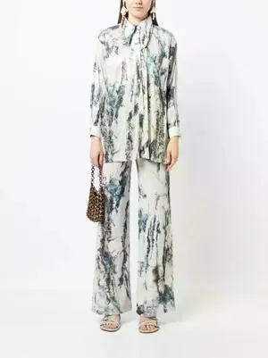 SAIID KOBEISY Sequin Asymmetrical Shirt