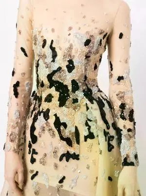 SAIID KOBEISY Embellished Tulle Gown