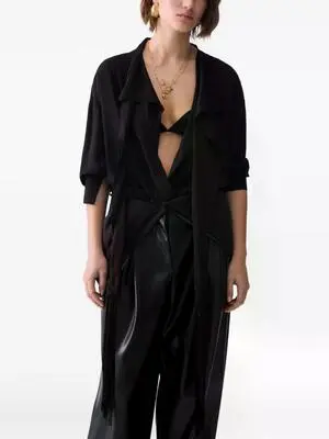 Liu Jo Crêpe De Chine Shirt With Decorative Scarf