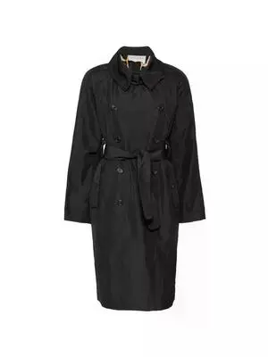 Saint Laurent Belted Trench Coat - Black
