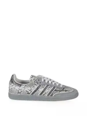 Adidas Og Samba Snakeskin-effect Sneakers - Grey