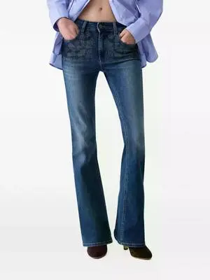 Liu Jo Bootcut Jeans With Rhinestones