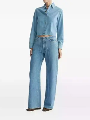 DL1961 Sienna Drawstring-waist Wide-leg Jeans - Blue