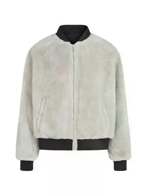 Karl Lagerfeld Reversible Faux-fur Bomber Jacket - Neutrals