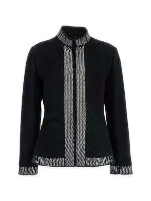 IRIE' Stud-embellished Stand-up Collar Jacket - Black