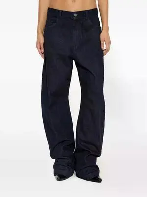 Attico Embroidered-logo Jeans