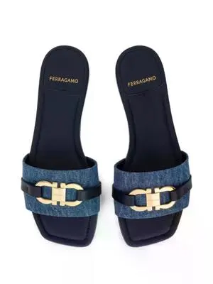 FERRAGAMO Gancini Ornament Slides