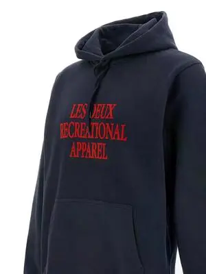 LES DEUX Logo-print Drawstring Hoodie