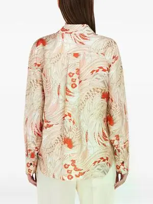 FERRAGAMO Printed Silk Twill Shirt